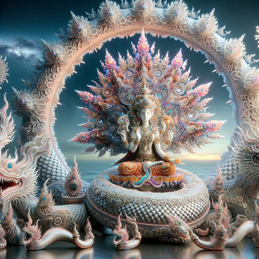 Sesha: The Divine Serpent on Which Vishnu Reclines